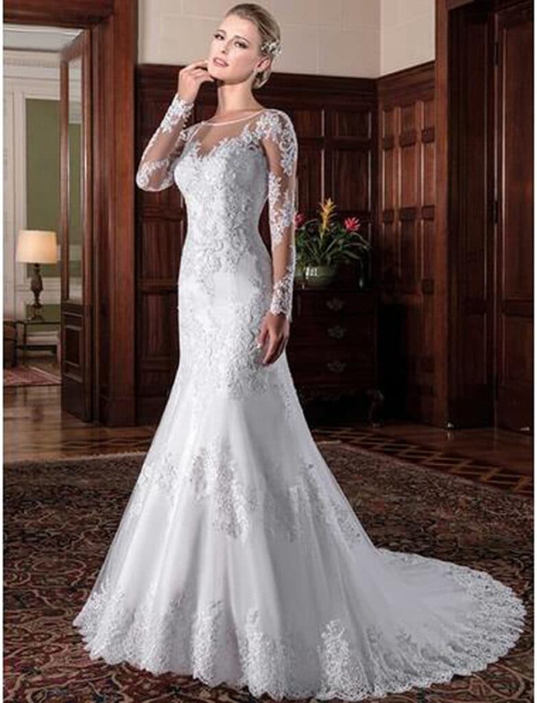 Robe De Mariee Manche Longue Dentelle